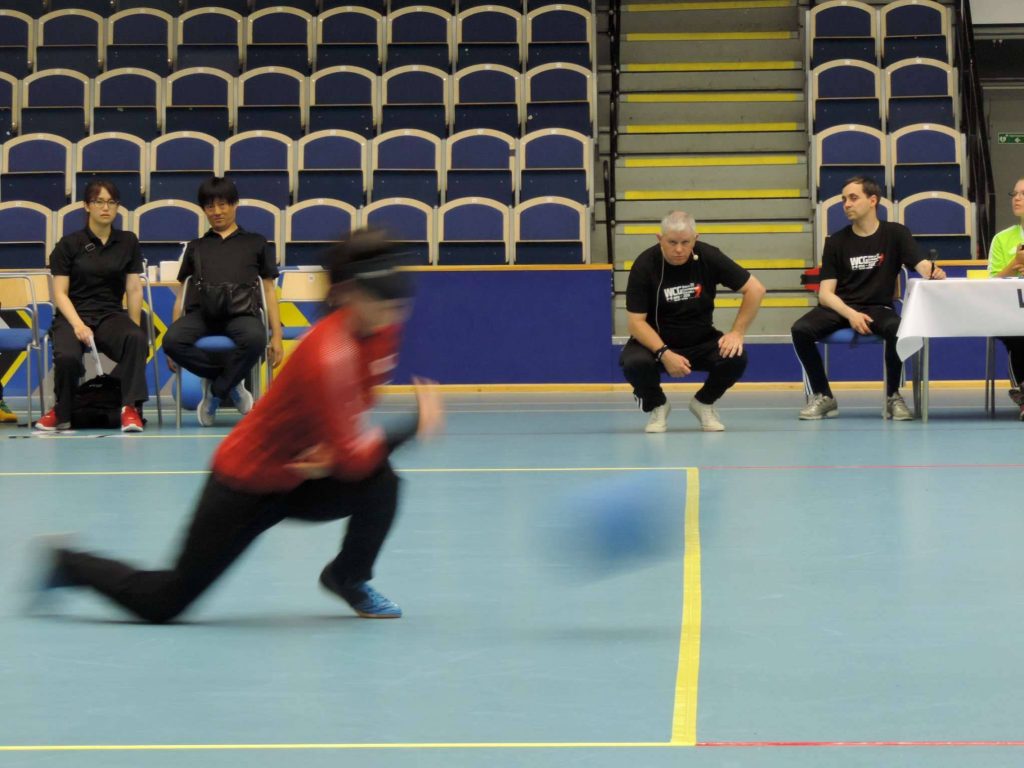 Robert Avery at The 2018 Worlds - Goalball UK