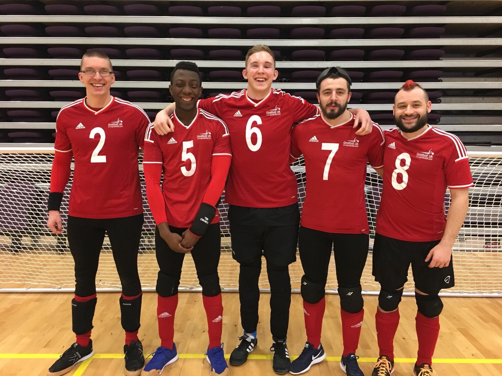 GB Team photo at an international event in Slovenia. - Goalball UK